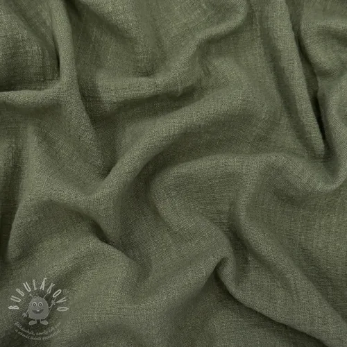 Bavlněná látka SLUB WASHED pickle | bubulakovo.cz